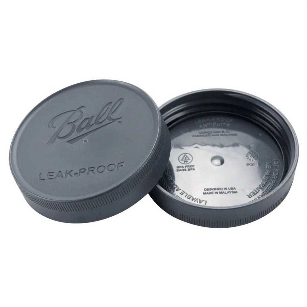 Mason jar - Tätslutande Plastlock - Kökstillbehör