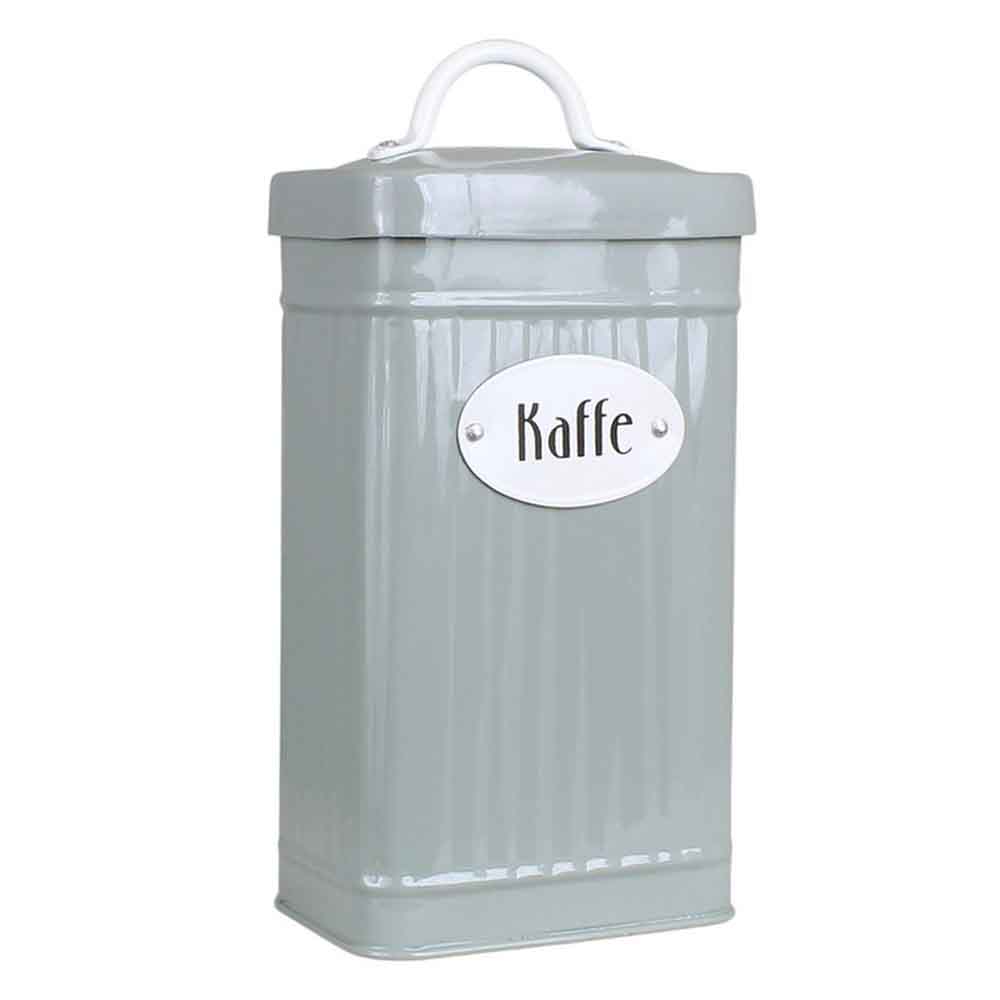 Retro Kaffeburk i järn - rektangulär Grön